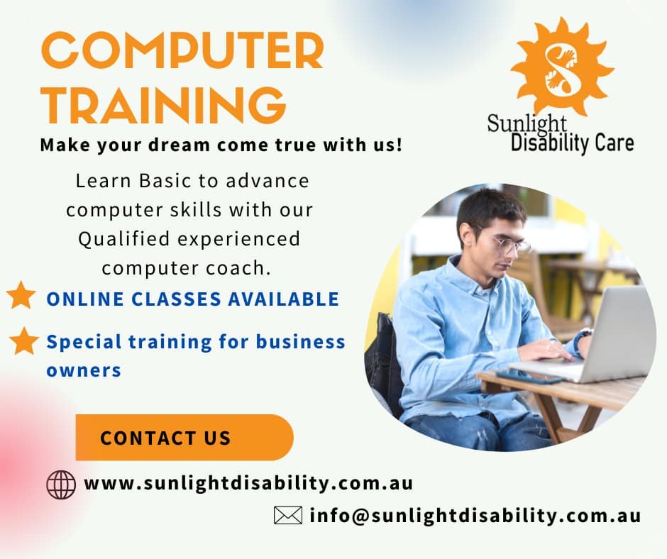Computer Lessons - Sunlight Disability Care